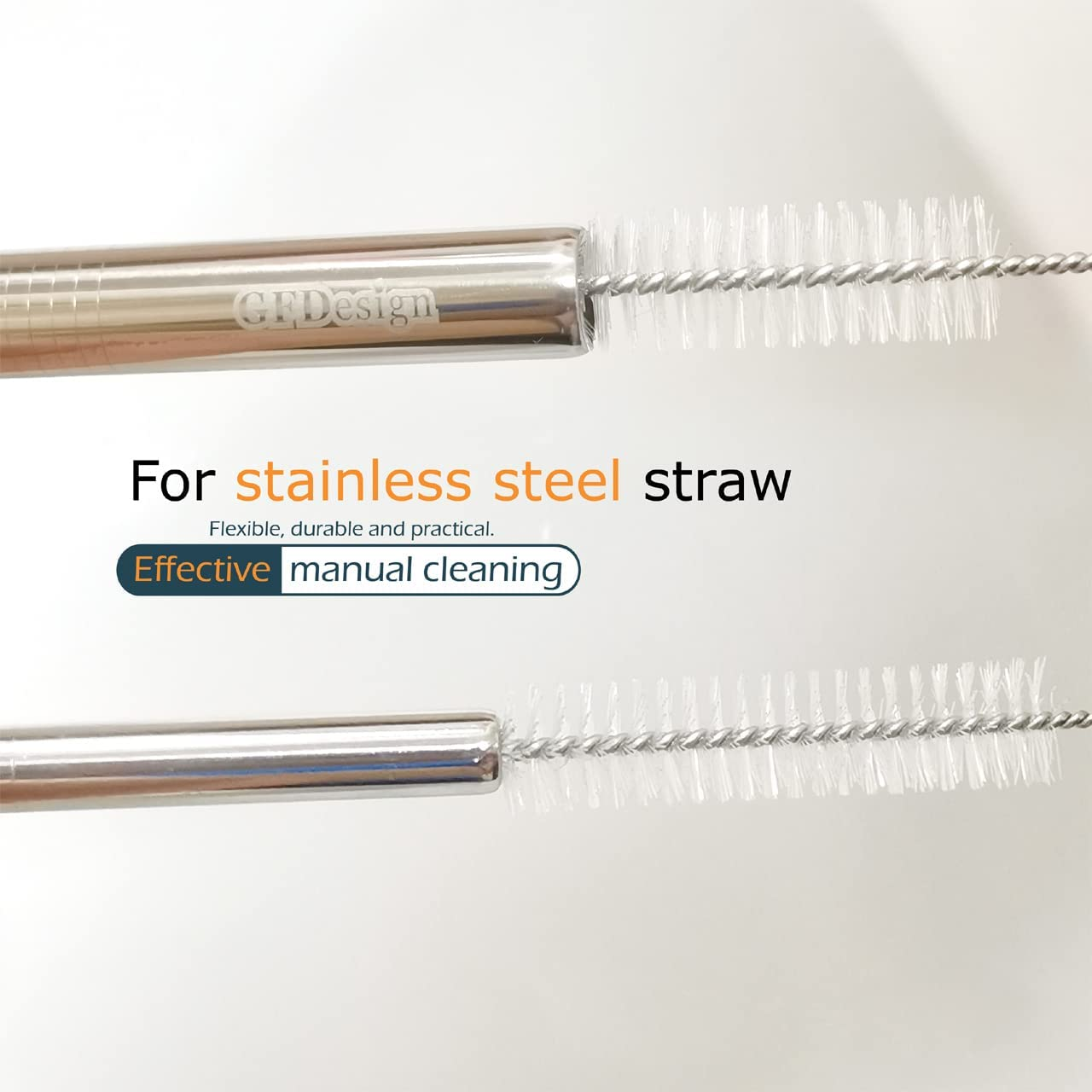 Drinking Straw Cleaning Brushes Set 15" Extra Long 10Mm Extra Wide Pipe ...