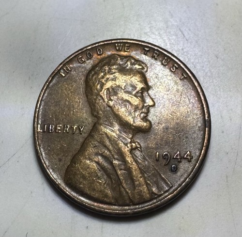 1944 D/S Lincoln Wheat Cent Penny - D Over S Mint Mark Error A/78 Nice ...