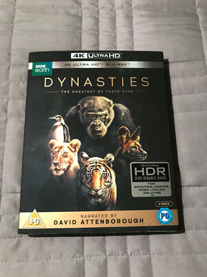 Dynasties 4K Ultra HD + Blu-ray David Attenborough Region B 2018 ...
