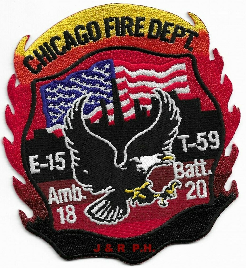Chicago Engine - 15 / T-59 / Batt.-20, Illinois (4.25" x 4.75") fire ...