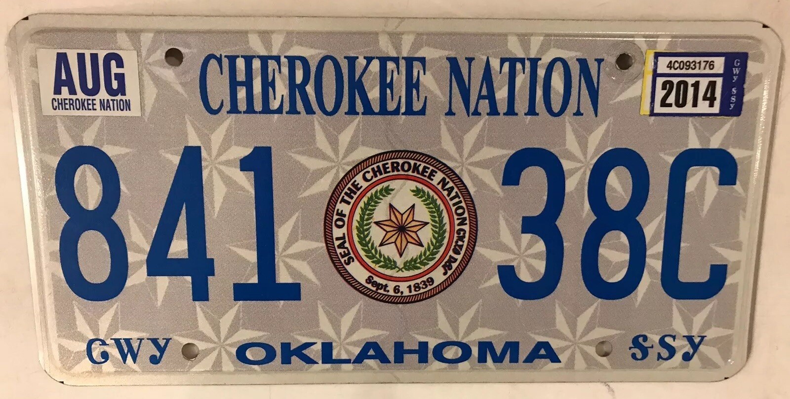 NATIVE AMERICAN INDIAN TRIBE license plate Tribal Lenape Shawnee ...