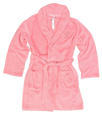 VICTORIA'S SECRET COZY SHORT PLUSH BATH ROBE PASSION PINK XS/S M/L XL ...