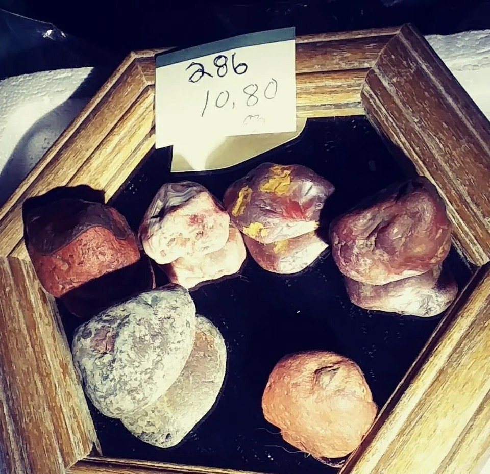 😍Lake Superior Hand Picked NATURAL Agates 10.8 ozs Beautiful Bands LSA ...