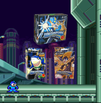 MEGAMAN Booster box + 2 decks Grave Mega man CCG TCG SEALED | eBay