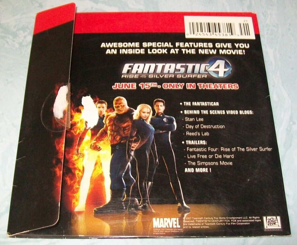 RARE Fantastic 4 Rise of the Silver Surfer Circuit City Exclusive Bonus ...