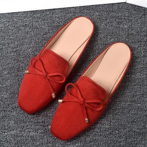 Women Closed Toe Mules Slip On Non-Slip Slippers Loafers Slingback ...