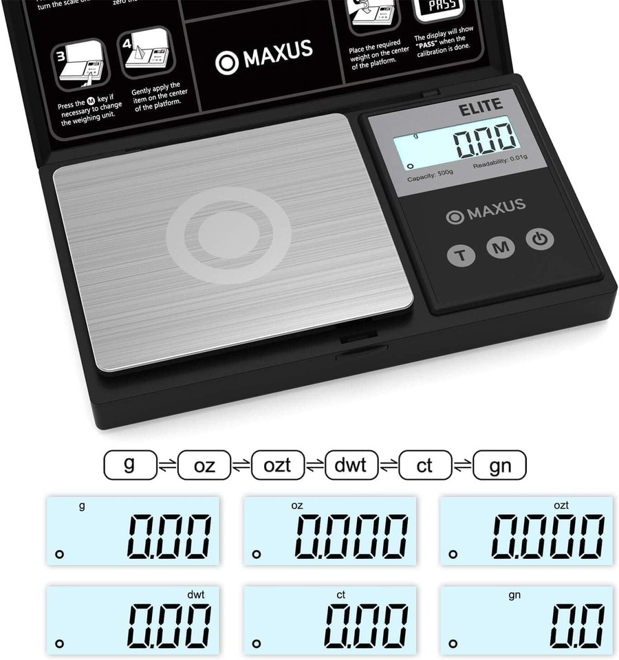 Reloading Scale Powder Scale for Reloading 1500 grains x 0.1 gn Digital ...