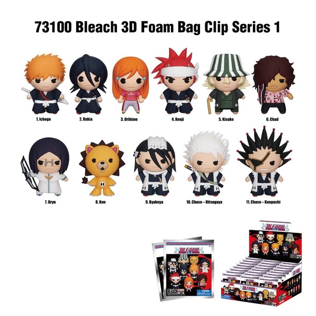 Bleach * Byakuya Kuchiki Clip * Blind Bag Open Series 1 Key Chain ...