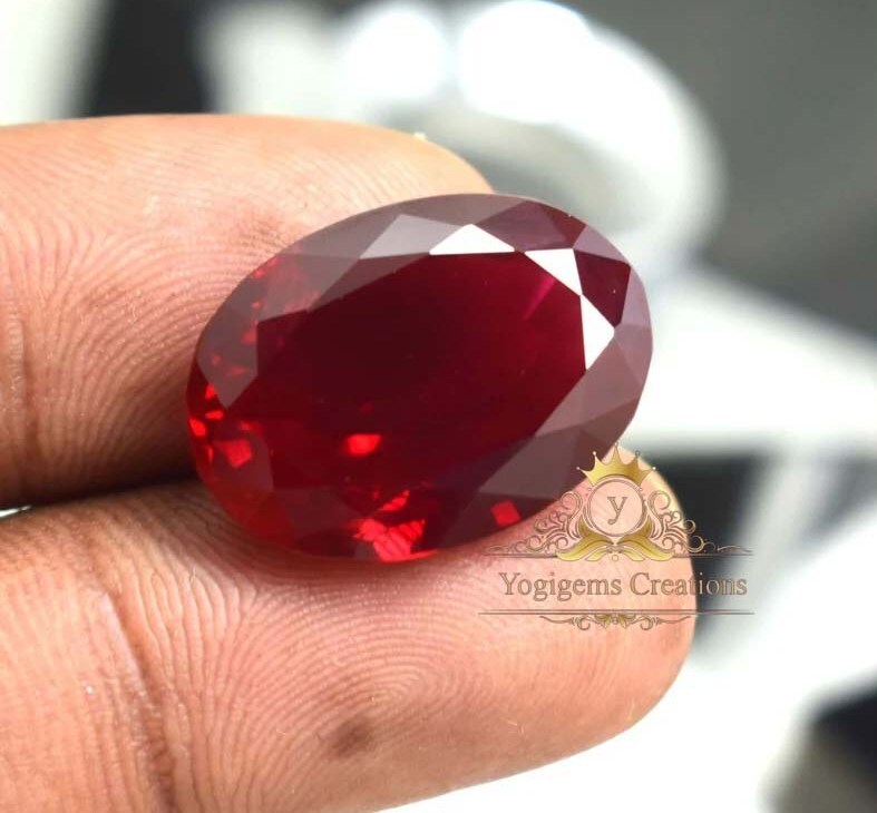 8.30 Ct Natural Flawless Oval Cut Burmese Red Ruby GIE Certified Loose ...