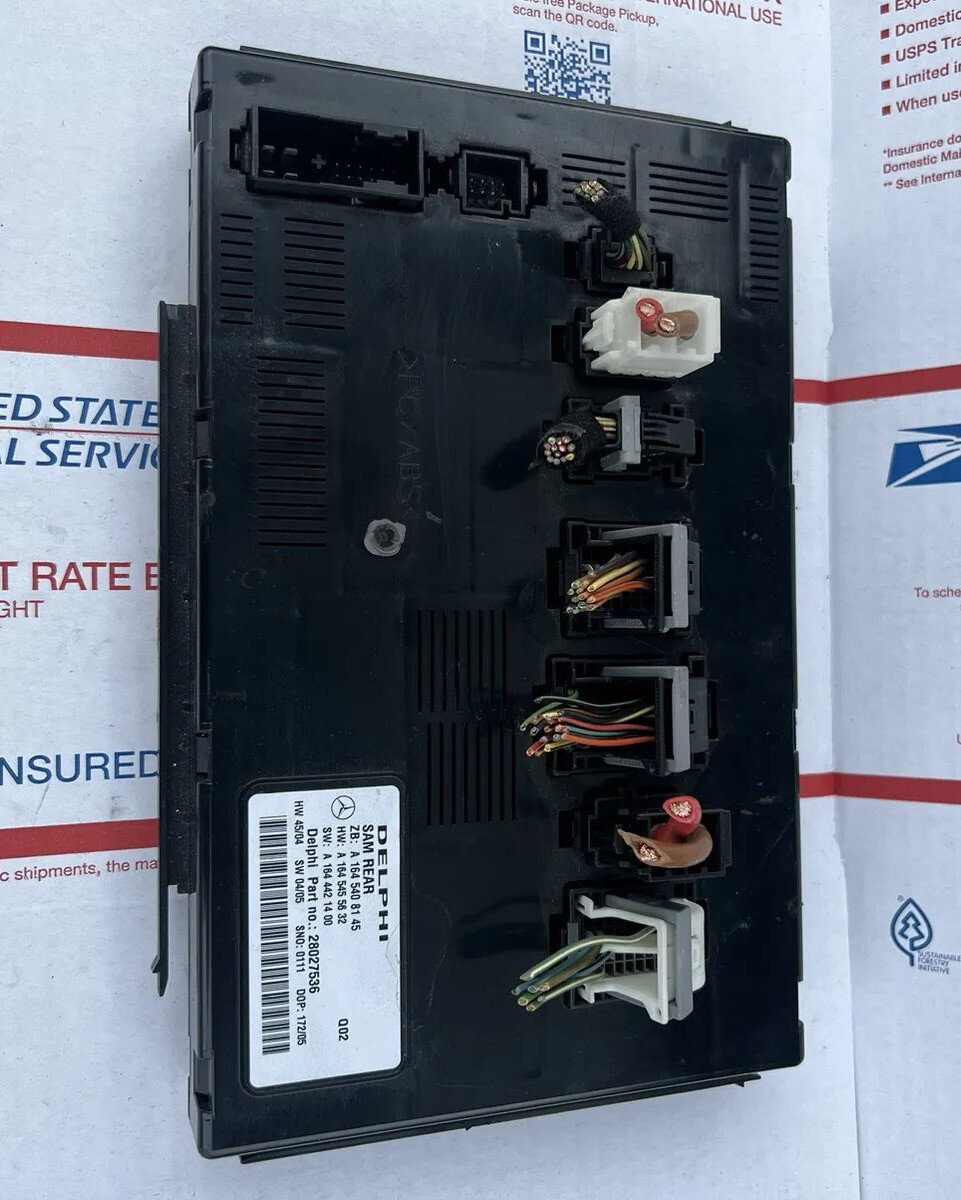 🚘 06-12 MERCEDES GL450 ML500 R350 CLASS REAR SAM CONTROL MODULE A164 ...