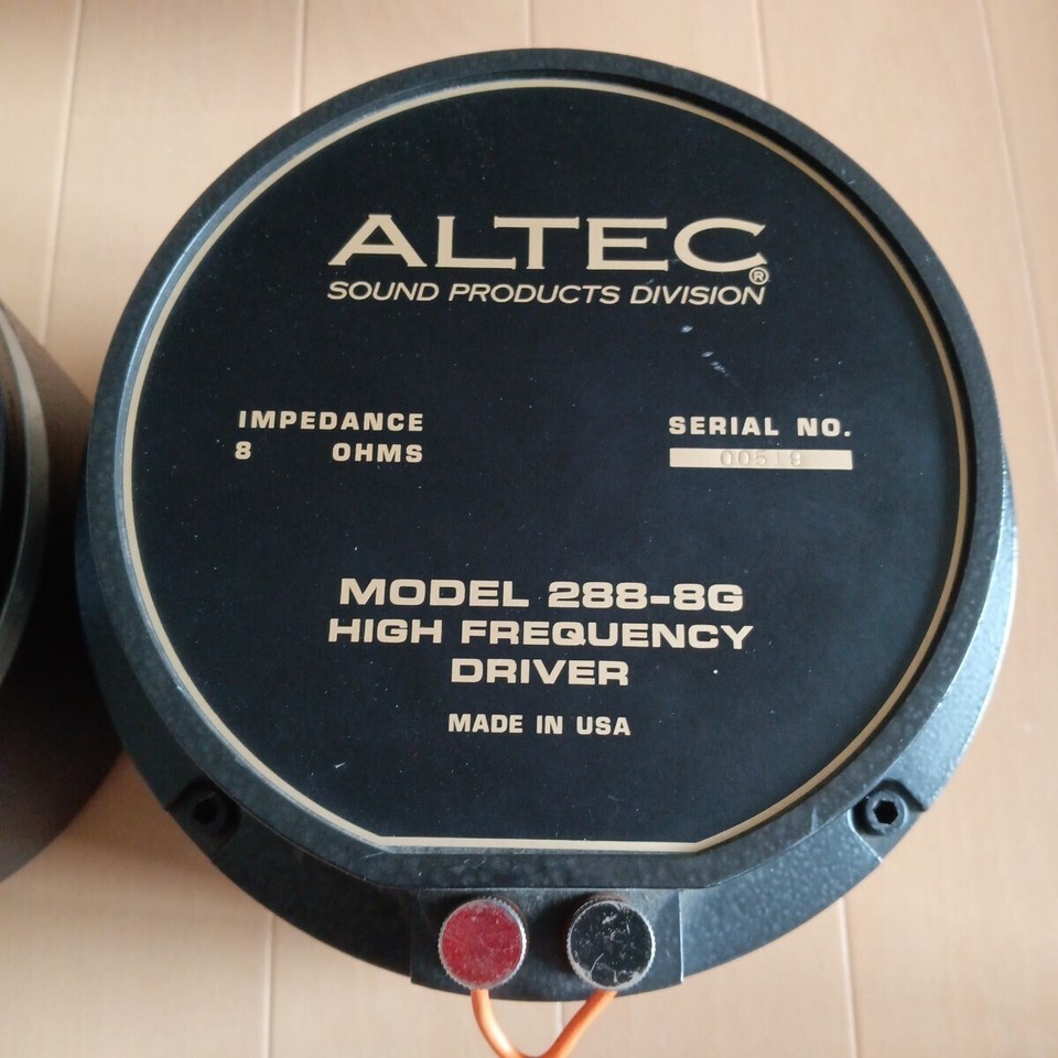 Altec 288-8G High Frequency Driver and Horn- Tested And Working 2 Set ...