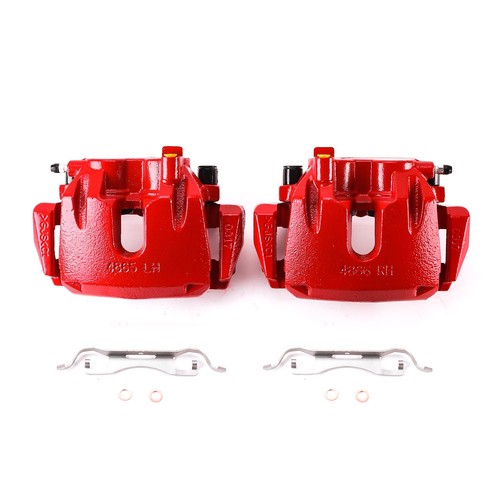 Power Stop S5296A Performance Front Brake Calipers Powder Coated Red ...