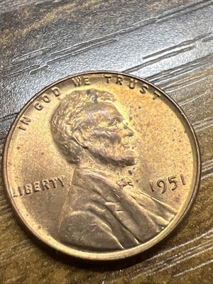 UNC 1951 1C Lincoln Wheat Cent Penny Check My Other Wheat Pennies ...