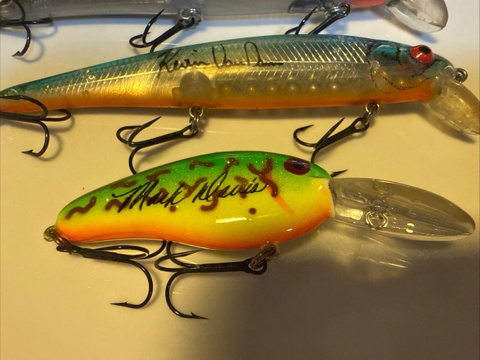 AUTOGRAPHED LURES*KVD,M DAVIS,JIM BITTER,ZELL ROLAND,NIXON,J HOUSTON ...