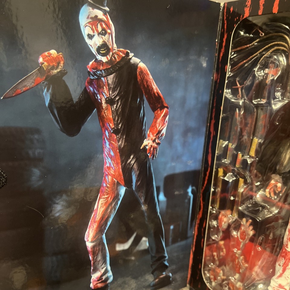 NECA Terrifier Art The Clown Blood Soaked Action Figure Walmart ...