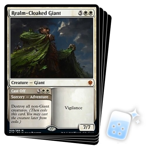 Realm-cloaked Giant X4 M/NM Magic: The Gathering MTG Throne Of Eldraine ...