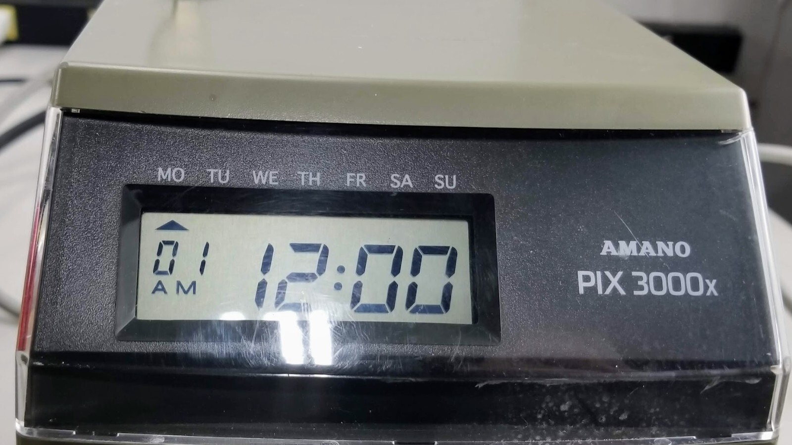 Amano PIX-3000x Electric Timestamp Recorder | eBay