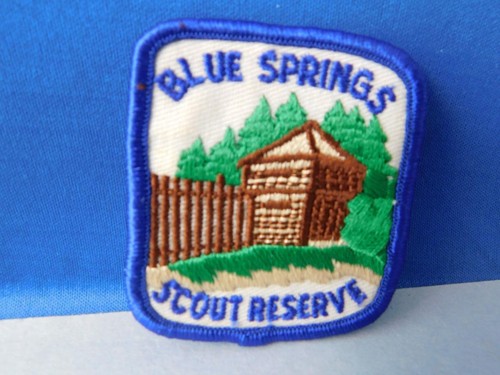 BOY SCOUTS BLUE SPRINGS SCOUT RESERVE PATCH VINTAGE COLLECTOR BADGE | eBay
