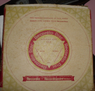 Vintage Wilcox-Gay Recordio discs | eBay