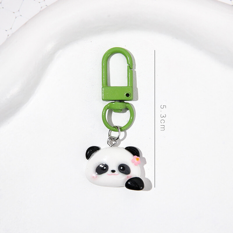 Cute Cartoon Panda Keyring Lovely Animal Keychain School Bag Pendant ...