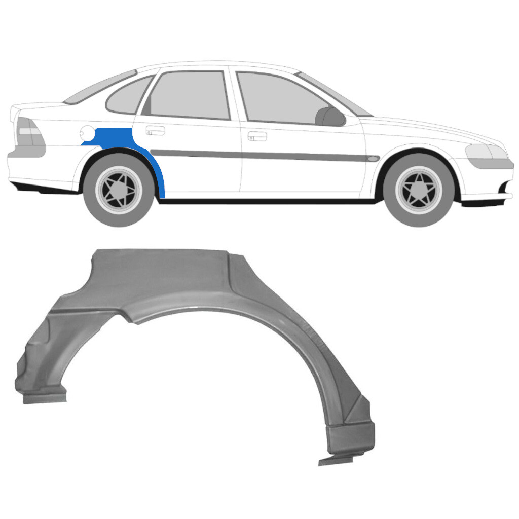 VAUXHALL OPEL VECTRA B 1995-2002 REAR WHEEL ARCH REPAIR PANEL / RIGHT ...