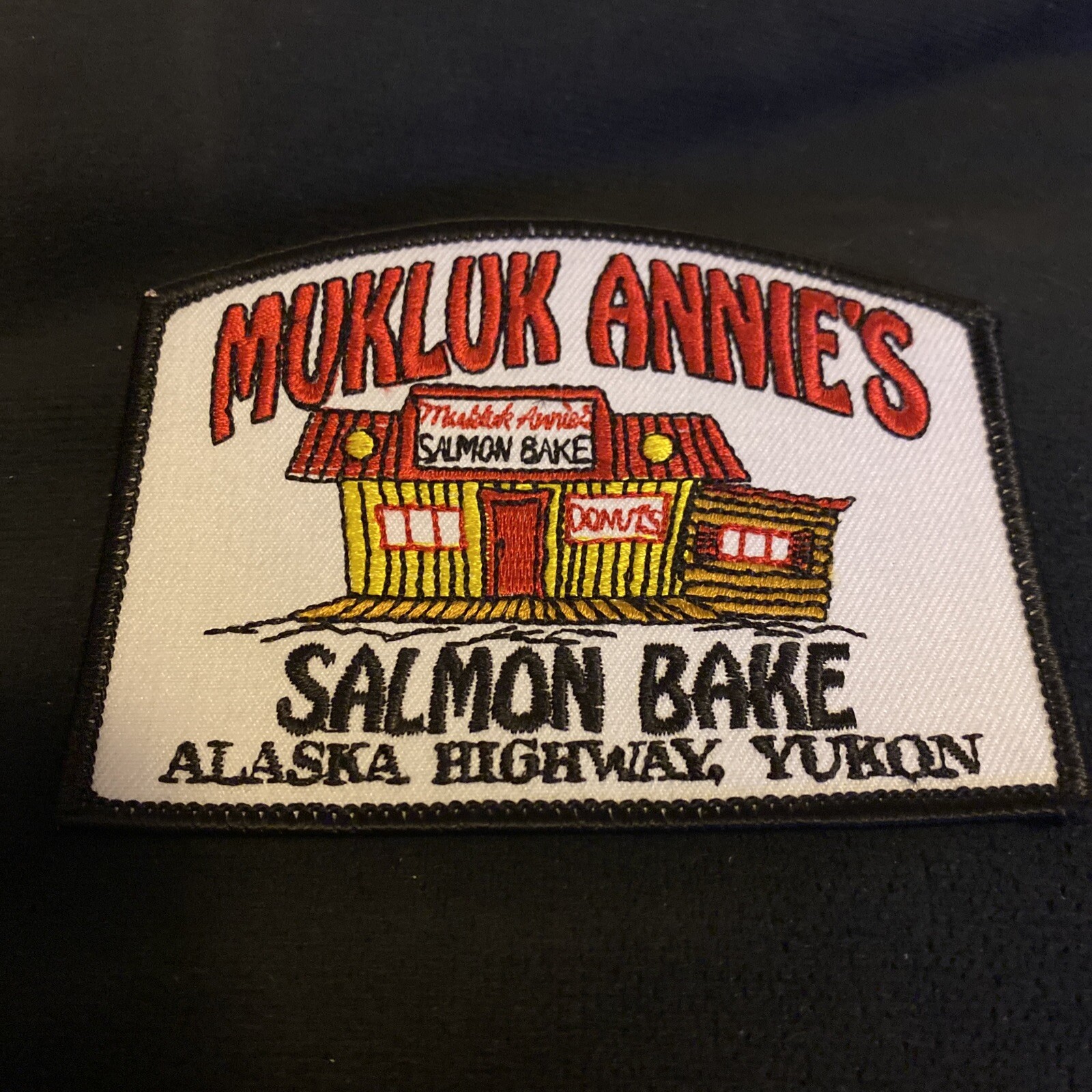 VTG MUKLUK ANNIES Salmon Bake Alaska Highway Yukon Iron On Patch | eBay