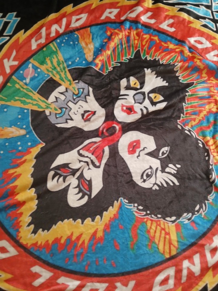 Kiss Band Throw Blanket Rock And Roll Over 50"x80"New | eBay