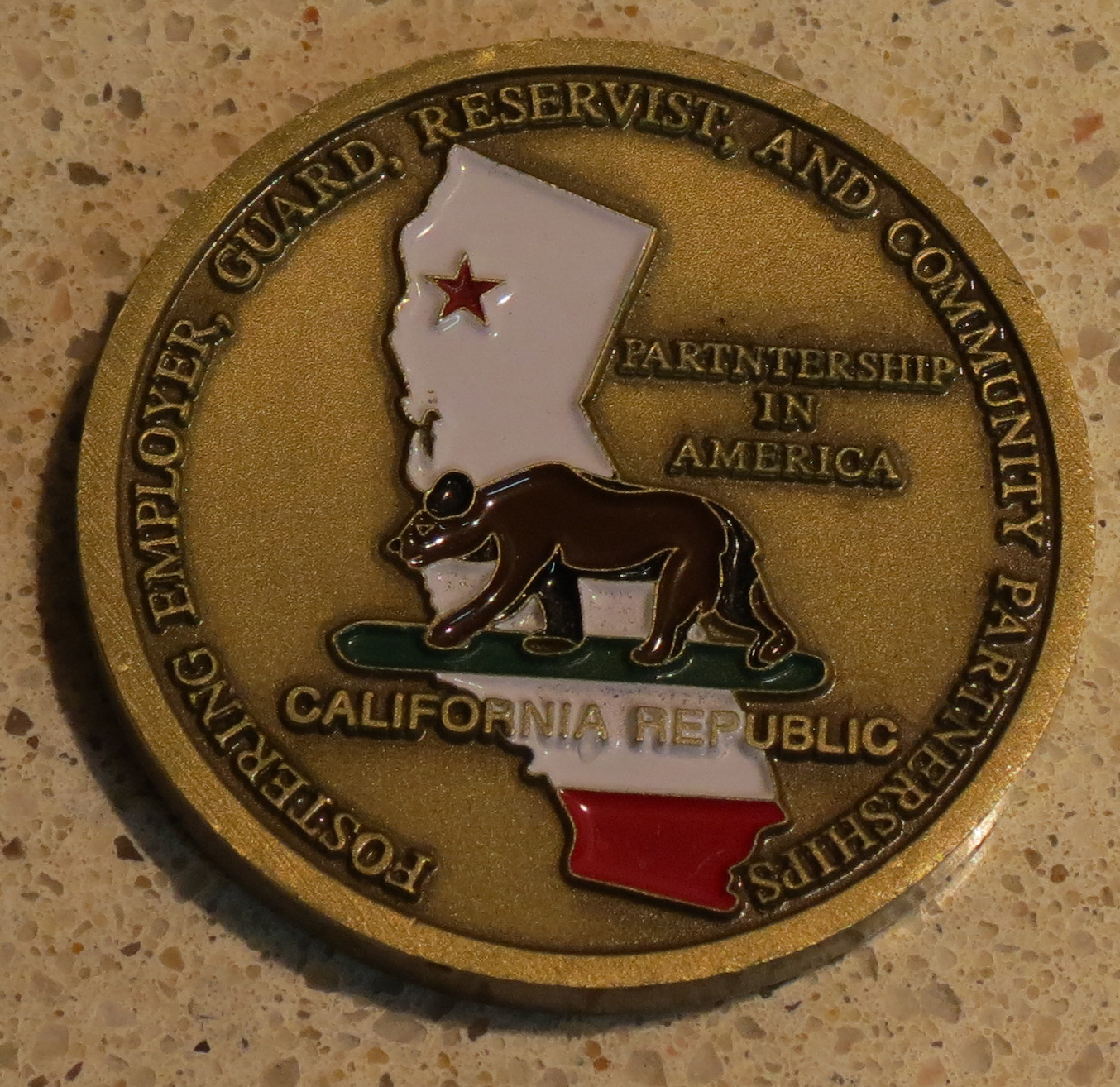ESGR California Republic military coin office of the secretary of ...