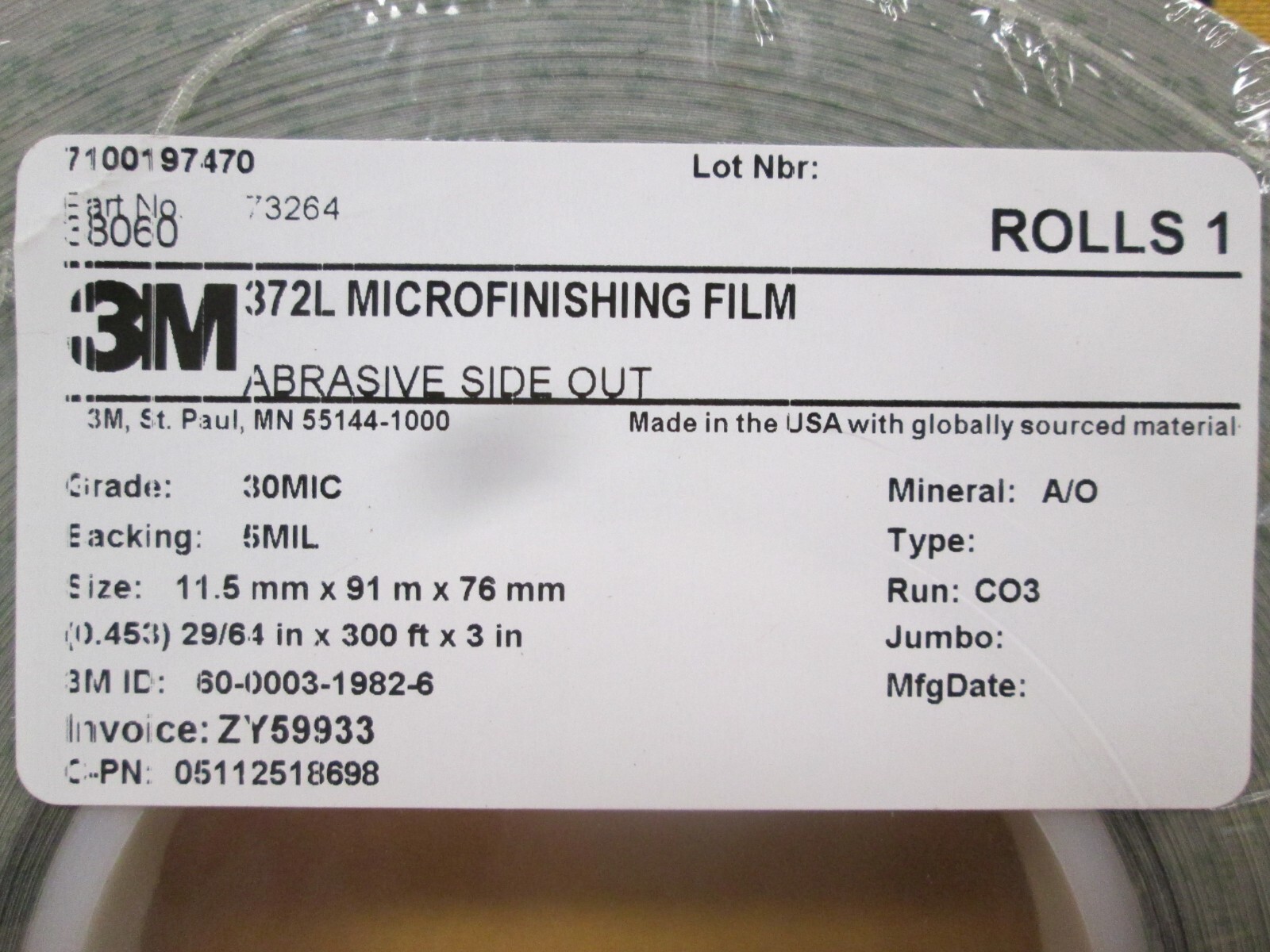 2 Rolls of 3M 372L Micro-Fishing Film P/N: 38060 Grade 30 Mic ~New ...