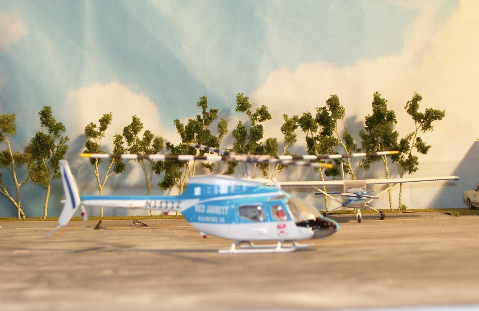 Pro built kit of Matchbox 1/72 scale Bell Jet Ranger copter | eBay