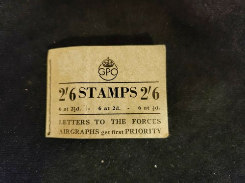 1944 GPO British Stamp Booklet War Time 2/6 Used (Missing One Stamp) | eBay