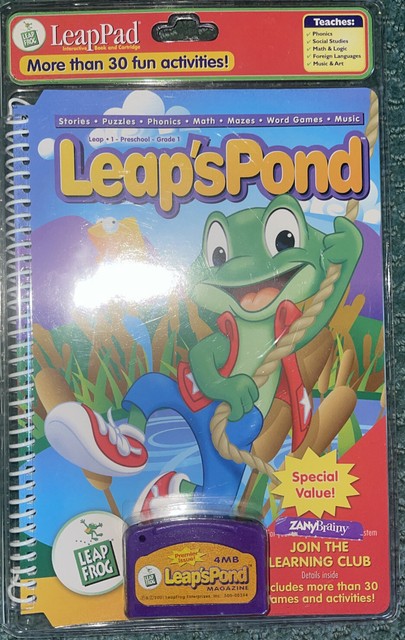 LeapFrog LeapPad Leap's Pond Magazine Premier Issue 4mb Cartridge Grade ...