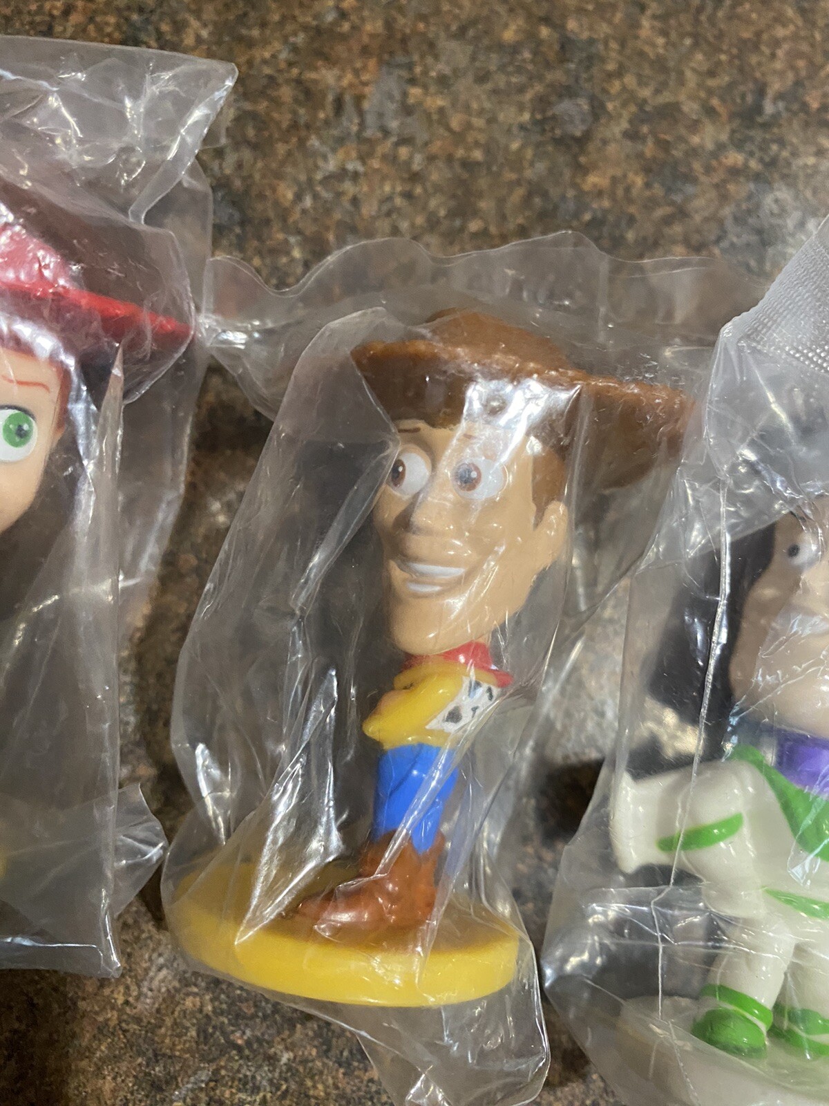 Lot of 3 Toy Story 2 Kelloggs Disney Pixar Mini Bobbleheads Woody Buzz ...