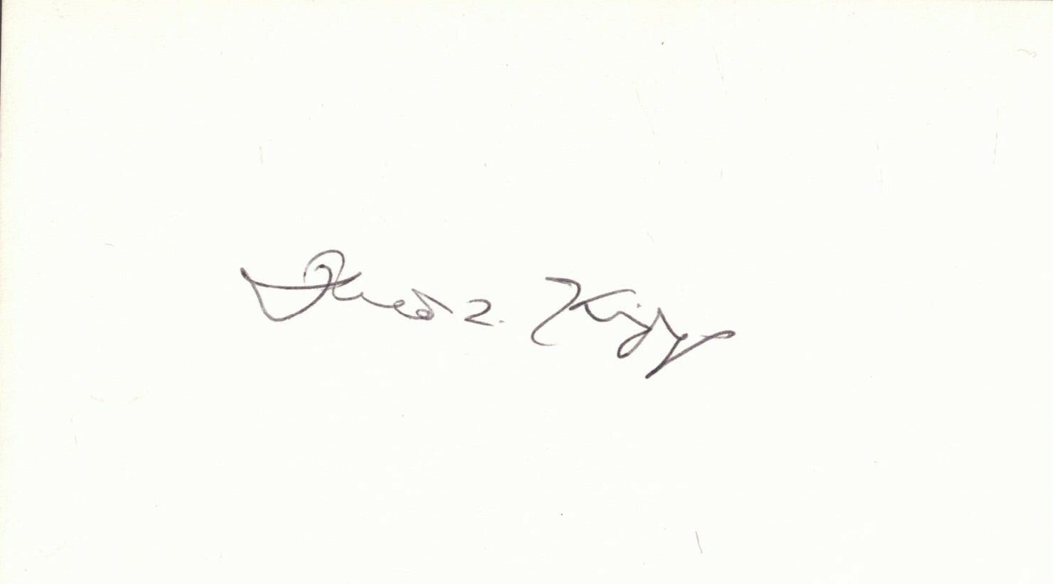 FRED KIPP-BROOKYLN DODGERS-NY YANKEES-BASEBALL-AUTOGRAPHED 3X5 INDEX ...