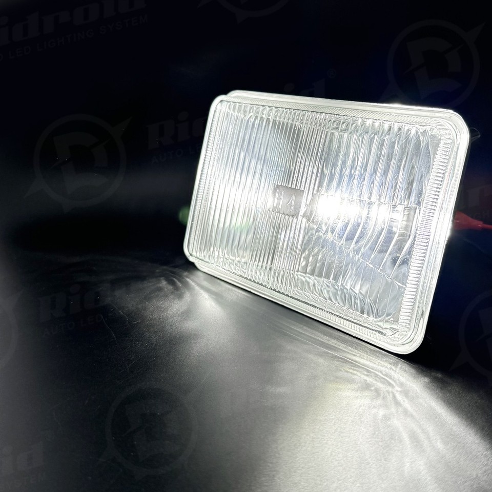 4PCS 4x6"Hi-Lo LED Headlights H4 LED Bulb 120W For 1981-1986 Chevy C10 ...