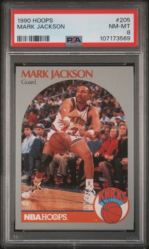 1990 HOOPS #205 MARK JACKSON ROOKIE RC PSA 8 | eBay