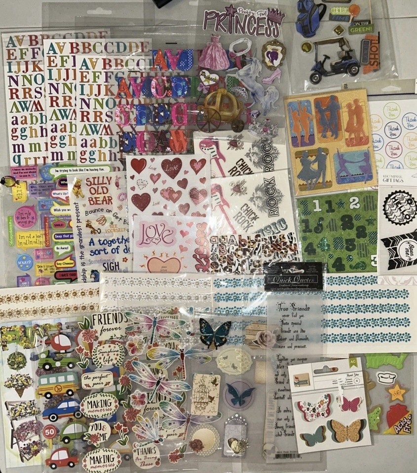 Scrapbooking Stickers And Embellishments Jolees And More | eBay