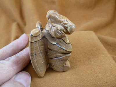 Y-GAR-720) little Tan Jasper statue GARGOYLE gemstone GARGOYLES Gothic ...