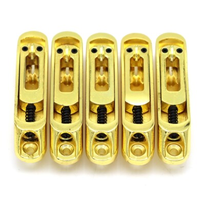 5 Strings Bass Bridge Saddles Heavy Duty Individual Bass Bridge ...