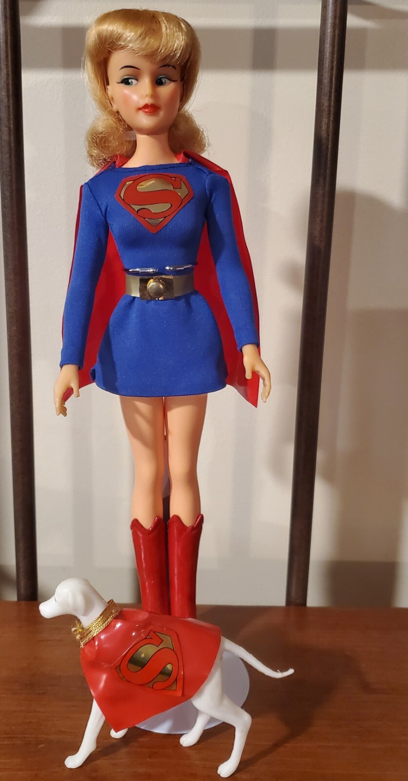 Vintage 1967 Ideal Supergirl Super Queens Posin' Doll w/Krypto Dog RARE ...