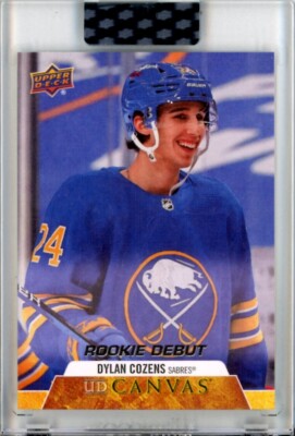 2020-21 Upper Deck Clear Cut Canvas Rookie Debuts #CDDC Dylan Cozens RC ...