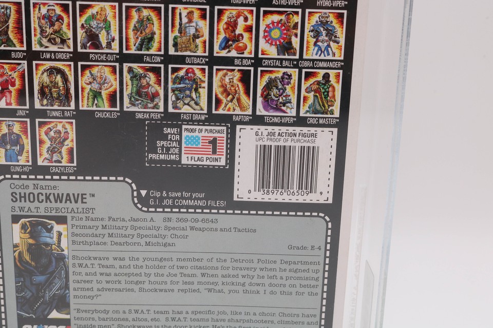 Hasbro Gi Joe Shockwave 1988 Series 7 AFA Graded 85 Nm+ POP: 1 | eBay
