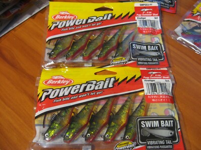 2 Packs Berkley Power Bait Fishing - 1/4 Oz Pre-Rigged Swim Shad - 3 ...