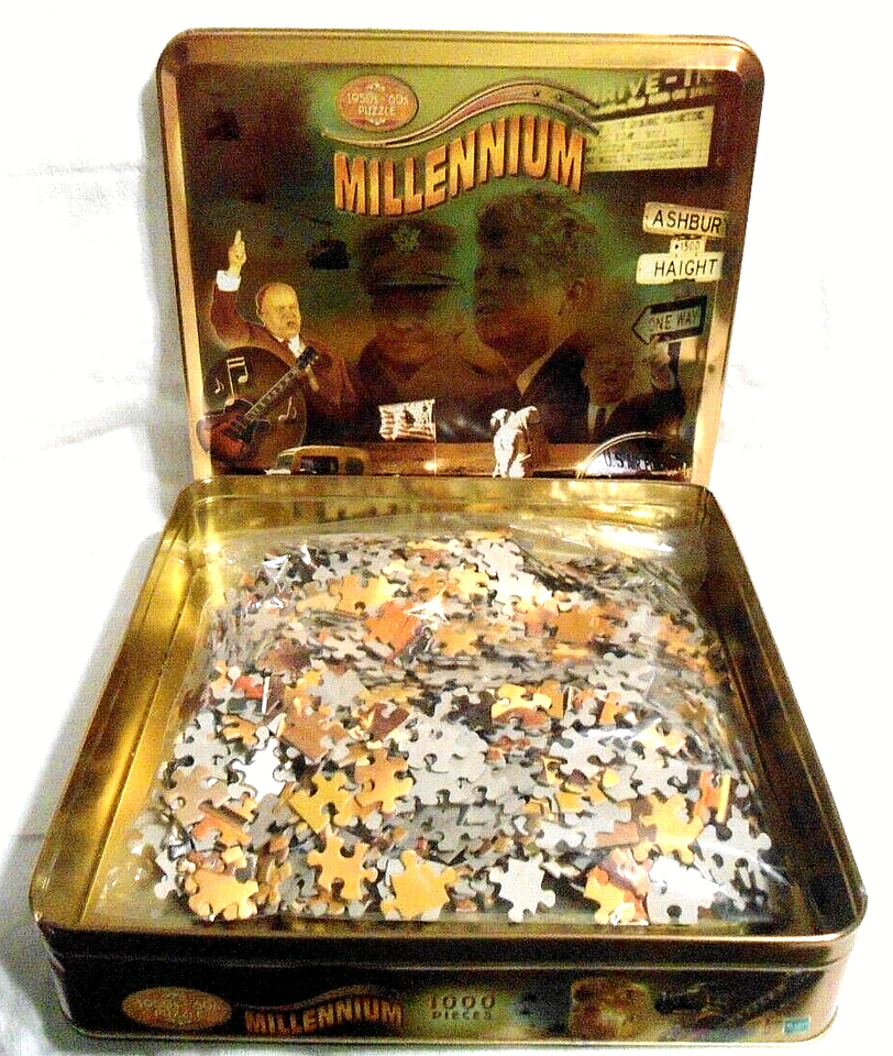 Millennium 1950s to 1960s Edition 1000 Piece Jigsaw Puzzle in Collector ...