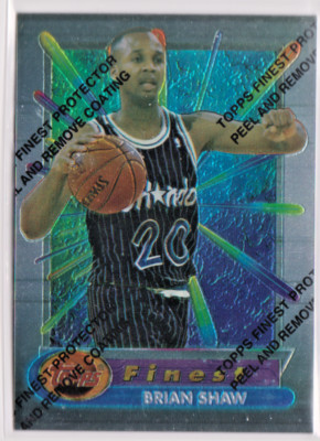 Brian Shaw Orlando Magic Guard 1994-95 Finest Card # 308 Mint-Near | eBay