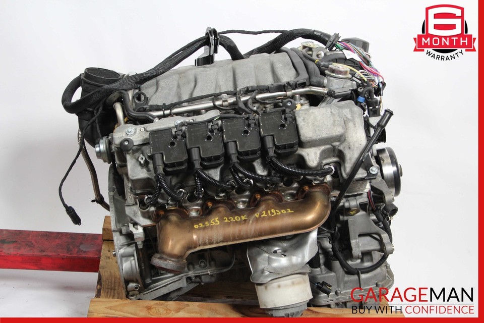 01-02 Mercedes W215 CL55 S55 AMG 5.5L Complete Engine Motor Block Assy ...