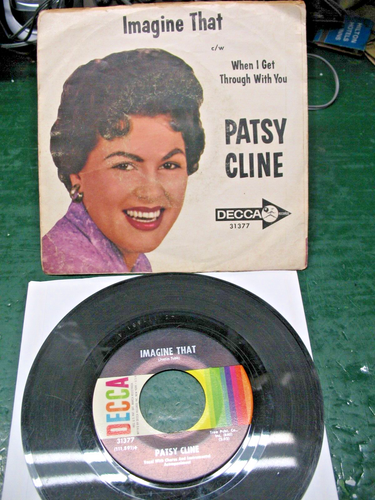 PATSY CLINE DECCA ED 31377 VINYL 45 RPM RECORD 1950's ORIGINAL | eBay