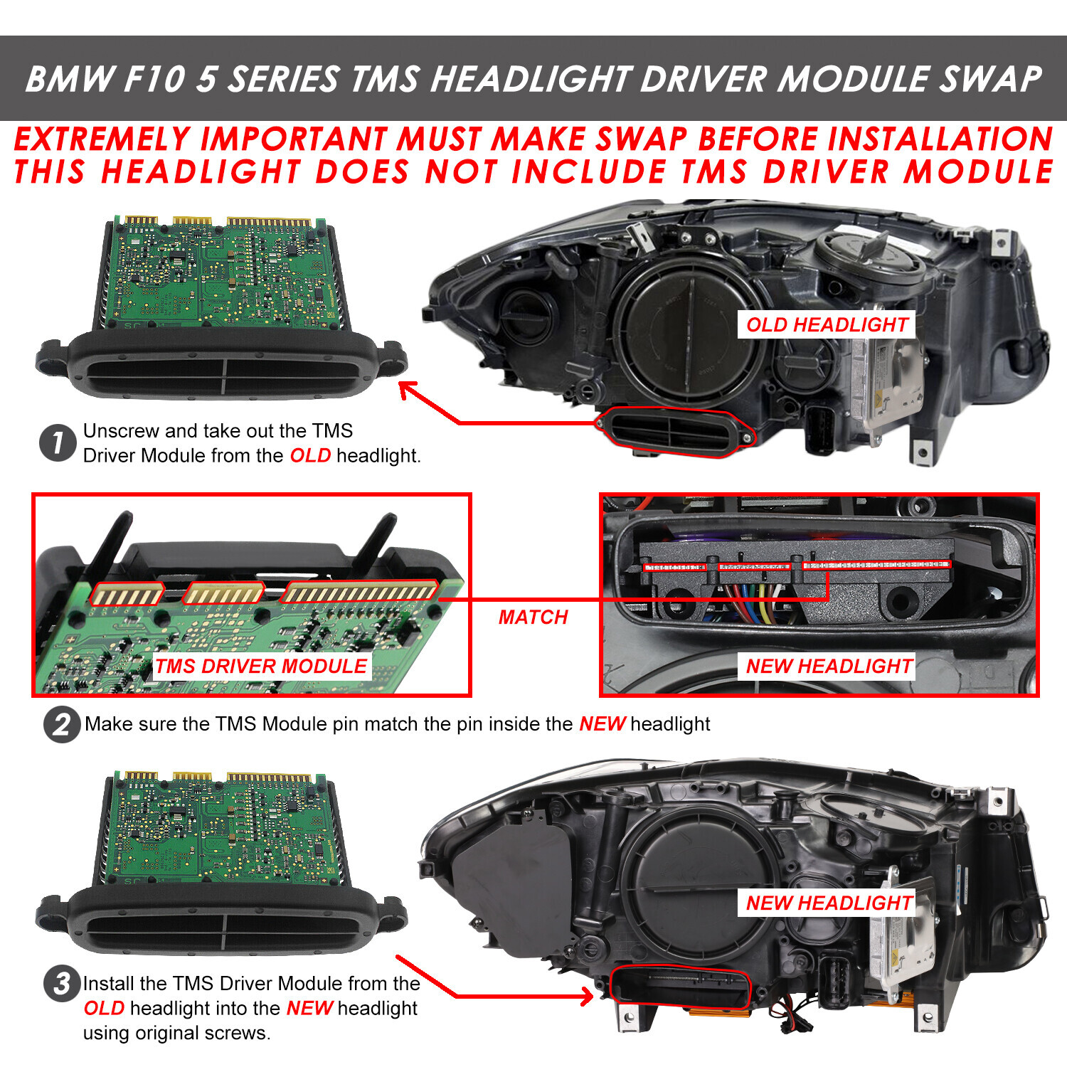 [HID] FOR 11-13 BMW F10 SEQUENTIAL SIGNAL LED DRL PROJECTOR HEADLIGHTS ...