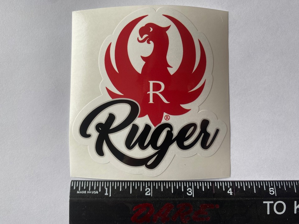 Genuine Ruger Script Decal Logo Sticker OEM Retro For Gun Safe Car ...