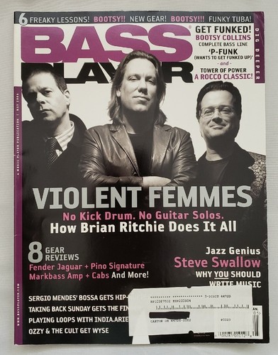 Bass Player Magazine May 2006 Brian Ritchie Violent Femmes Bootsy ...